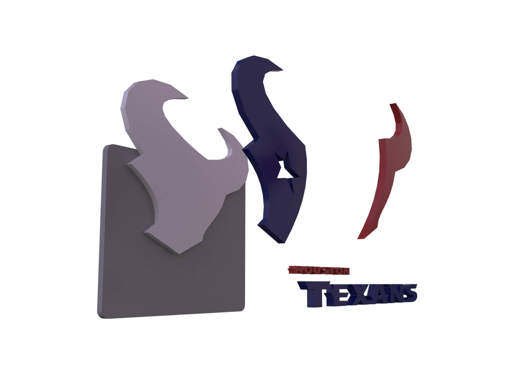 NFL All Logos Printable an Renderable - 3D Model by danyelon