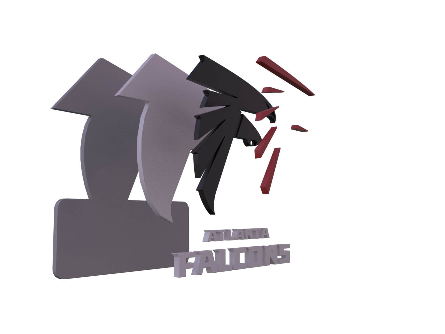 NFL All Logos Printable an Renderable - 3D Model by danyelon