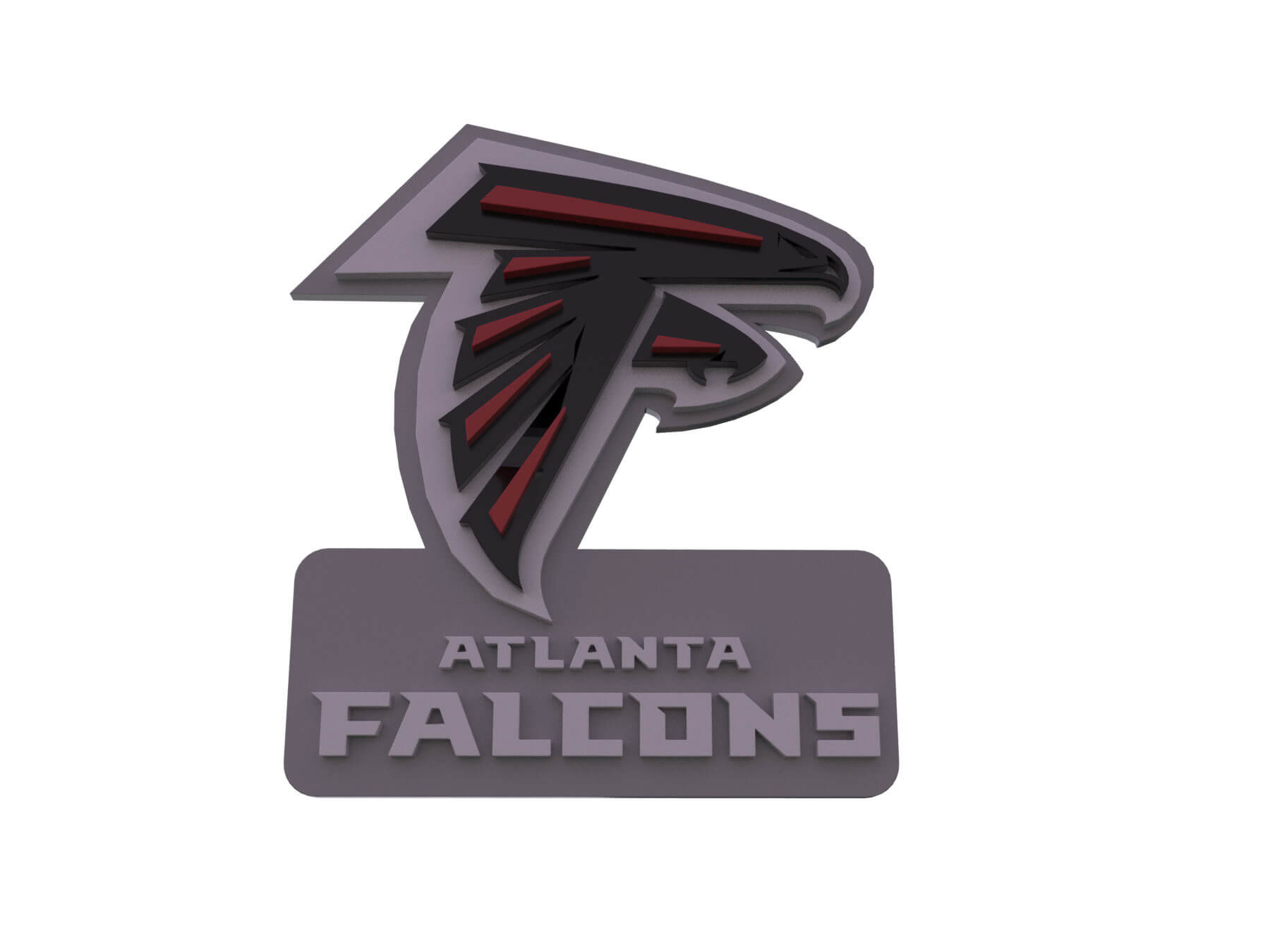 NFL Atlanta Falcons Keychan Logo Printable - 3D Print Model by danyelon