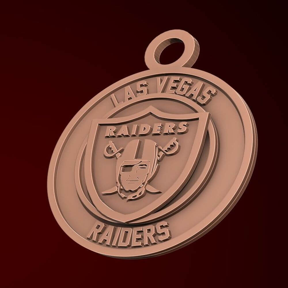 NFL Las Vegas Raiders Keychan Logo Printable - 3D Print Model by danyelon