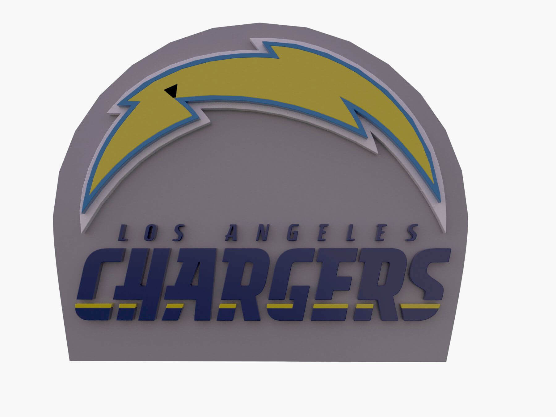 NFL Los Angeles Chargers Keychan Logo Printable - 3D Print Model by ...