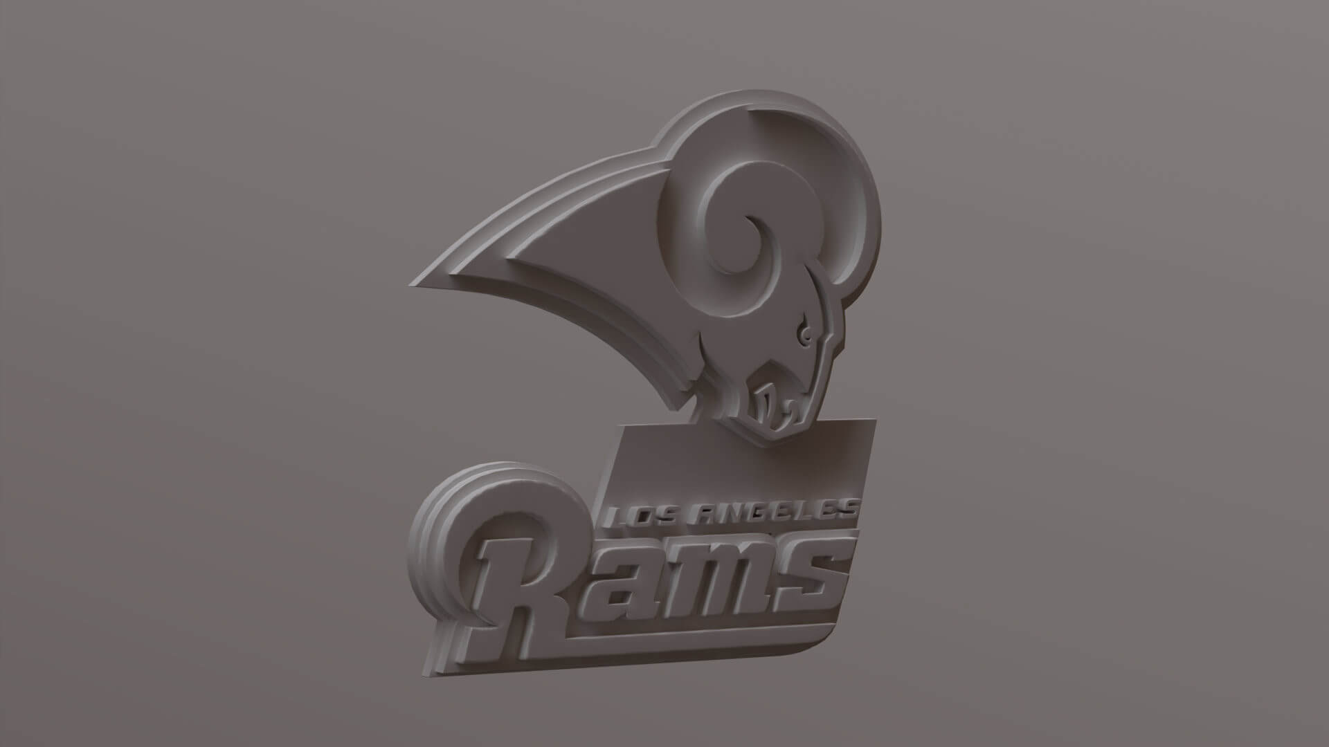 NFL Los Angeles Rams Keychan Logo Printable - 3D Model by danyelon