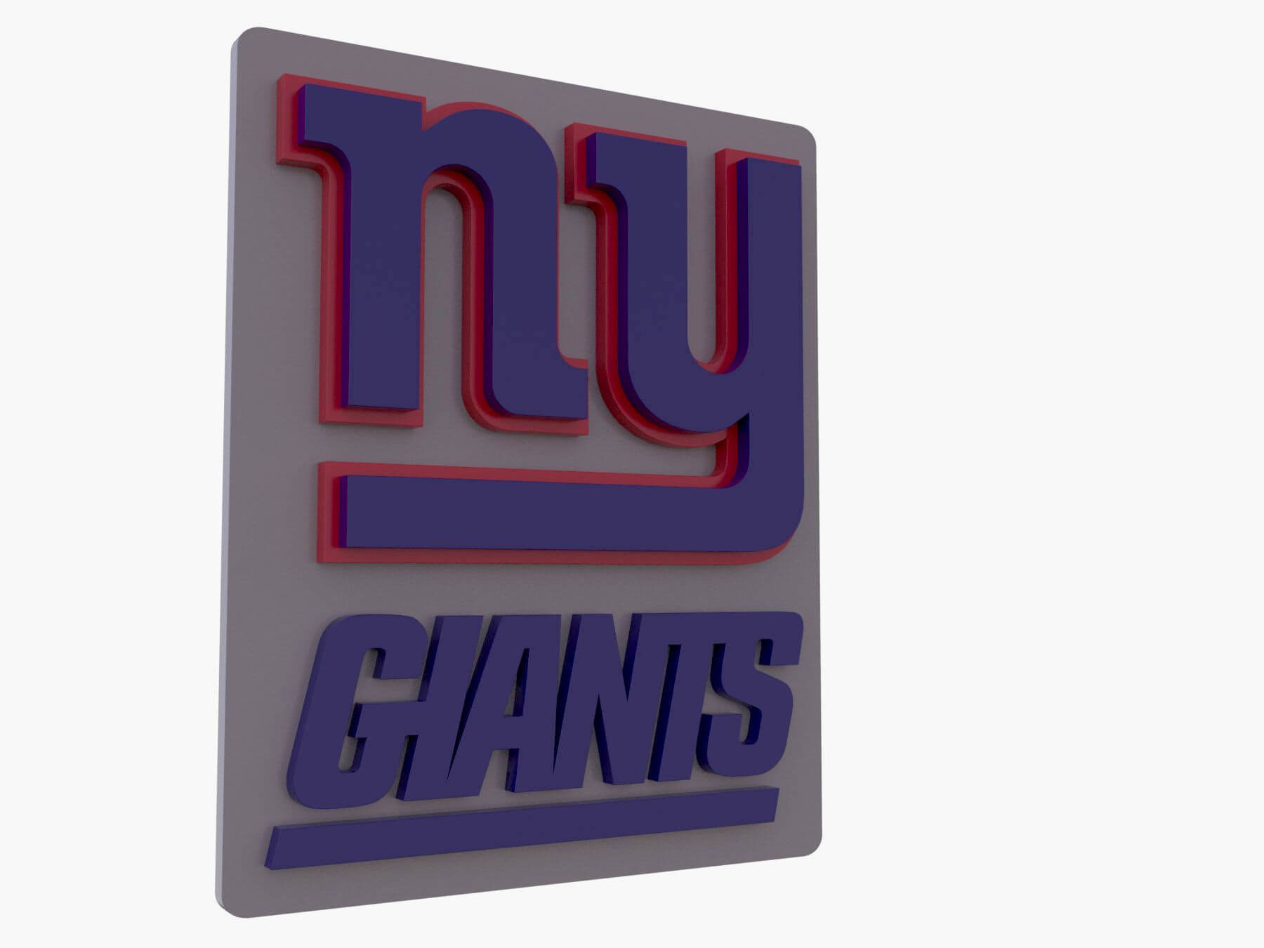 NFL New York Giants Keychan Logo Printable - 3D Print Model by danyelon