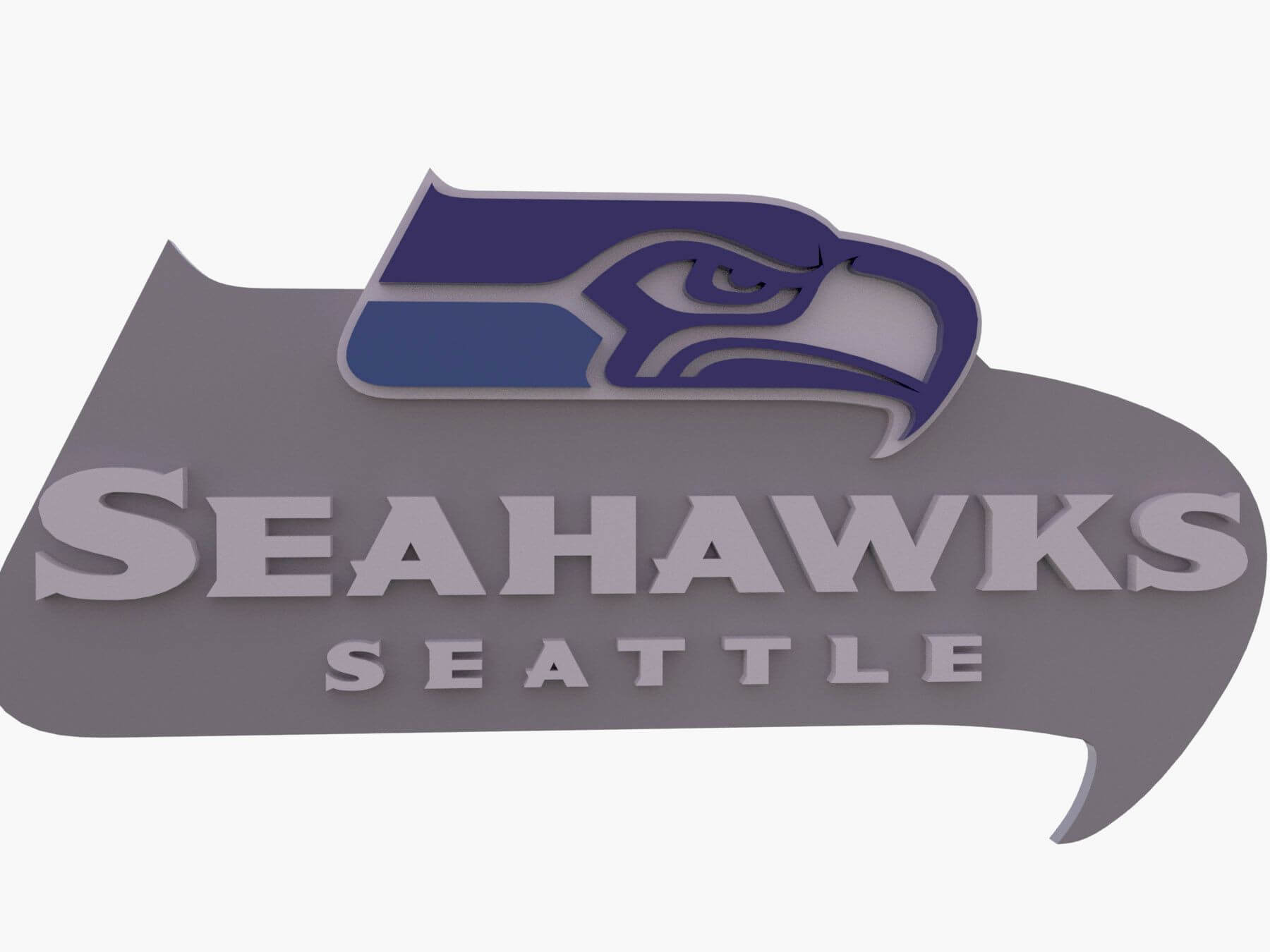 NFL Seattle Seahawks Keychan Logo Printable - 3D Print Model by danyelon