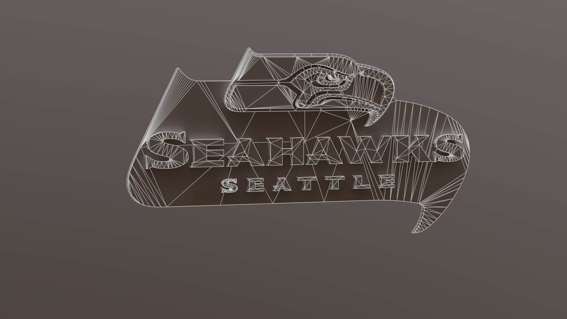 NFL Seattle Seahawks Keychan Logo Printable - 3D Print Model by danyelon