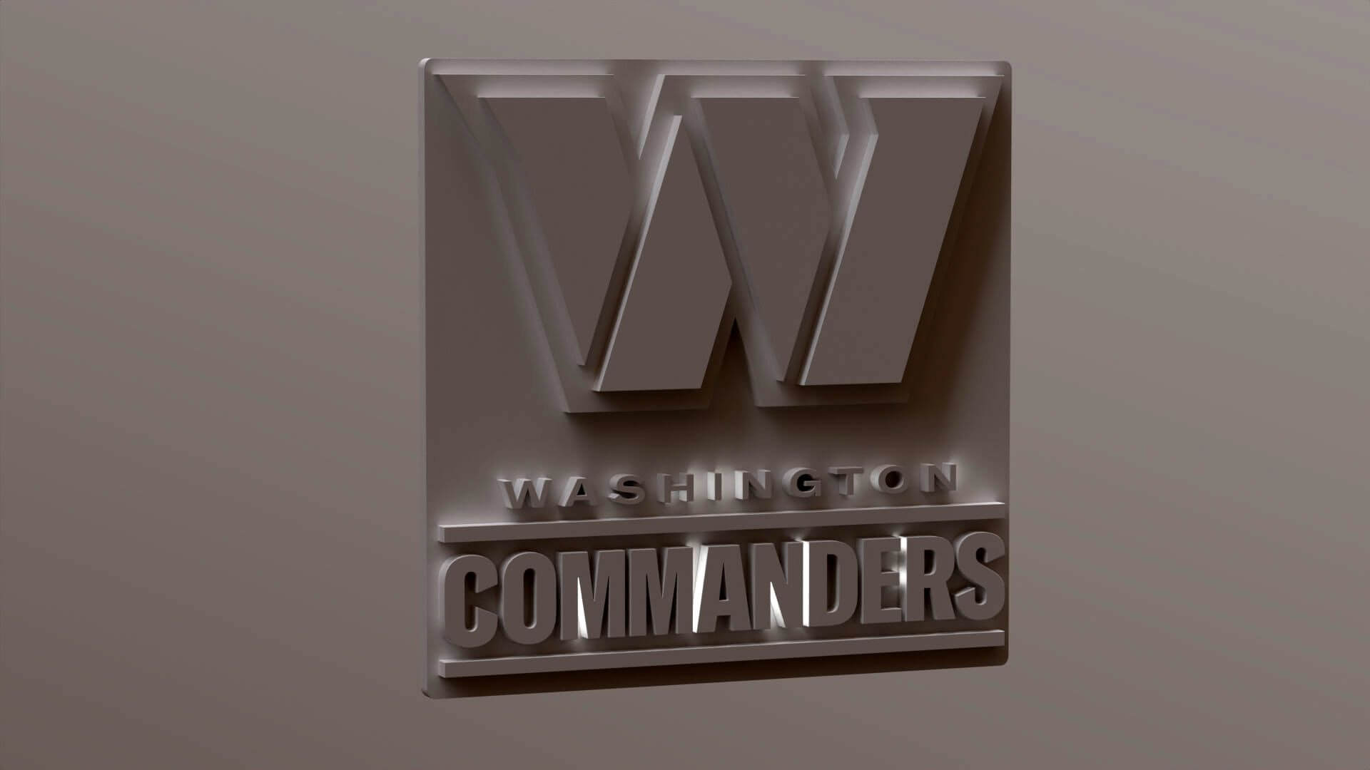 NFL Washington Commanders Keychan Logo Printable - 3D Print Model by ...