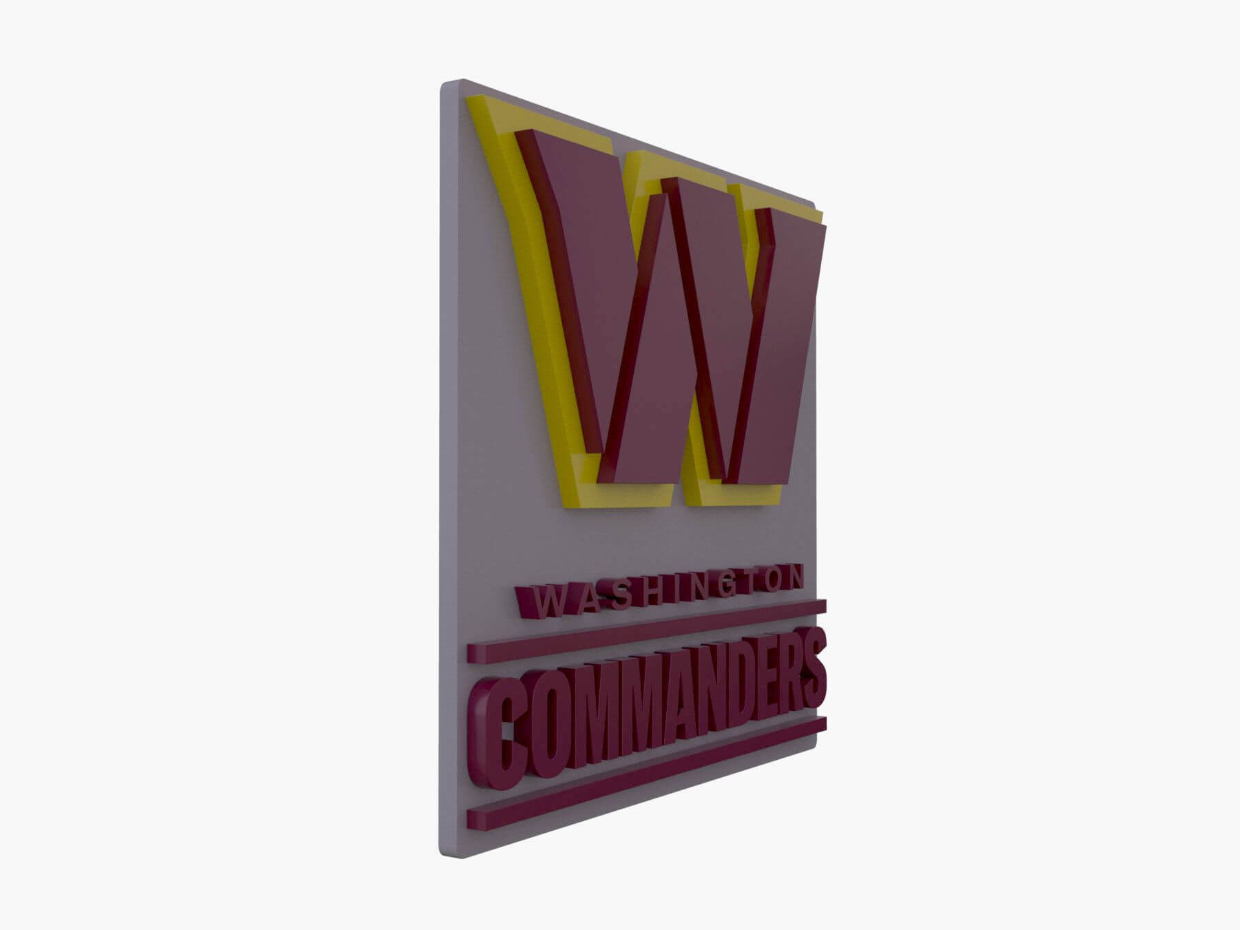 NFL Washington Commanders Keychan Logo Printable - 3D Print Model by ...