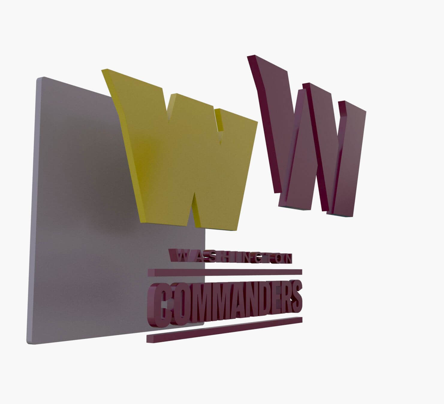 NFL Washington Commanders Keychan Logo Printable - 3D Model by danyelon