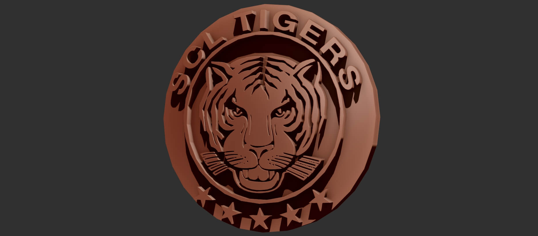 Nla Scl Tigers Printable Logo - 3D Print Model by danyelon
