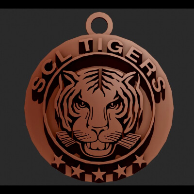 Nla Scl Tigers Printable Logo - 3D Model by danyelon