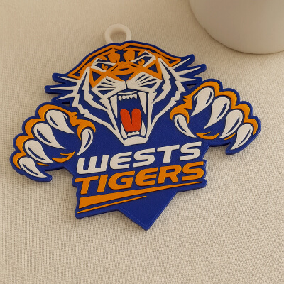 NRL Wests Tigers Keychain Badge Color Printable - 3D Model by danyelon