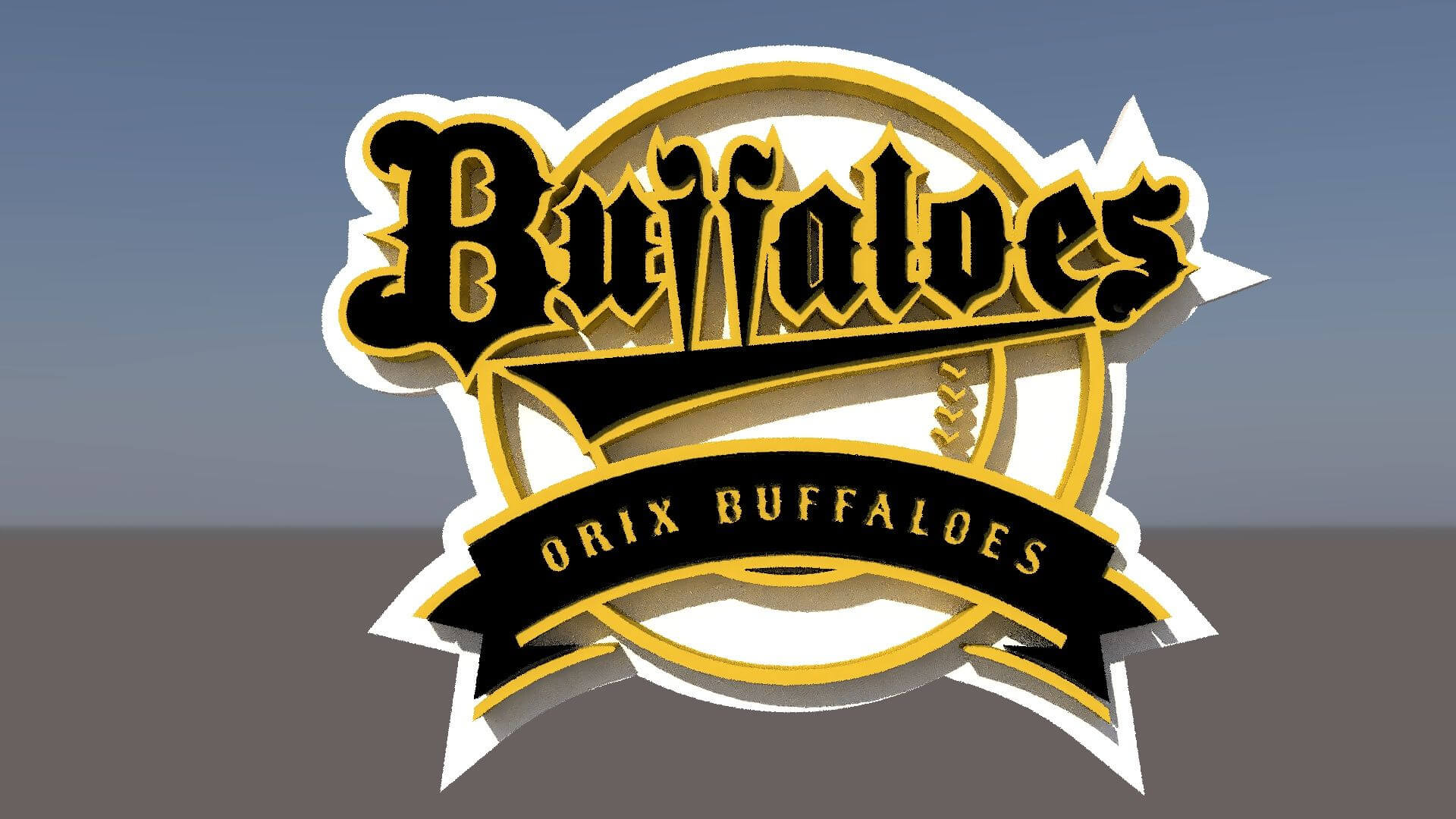 Orix Buffaloes Logo Shield Keychan Printable and Renderable - 3D Print ...