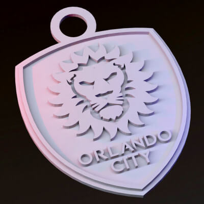 Mls Orlando City SC Logo Keychan Printable - 3D Print Model by danyelon