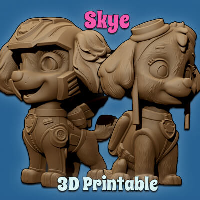 PAW Patrol Skye Printable - 3D Model by danyelon