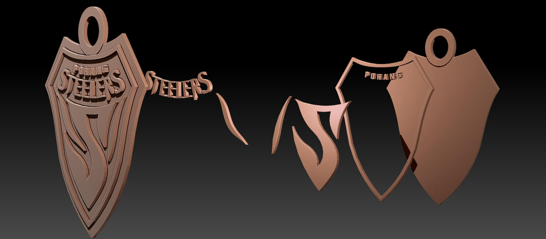 Pohang Logo Printable and Renderable - 3D Model by danyelon