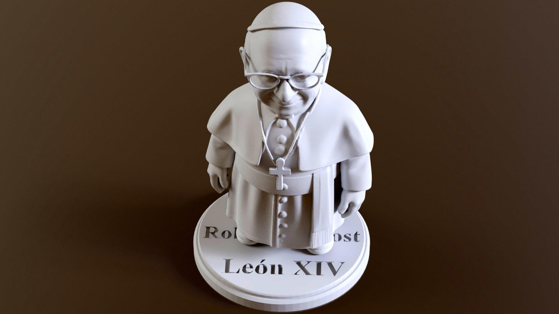 Pope Leon XIV Robert Prevost STL Figure Printable - 3D Model by danyelon