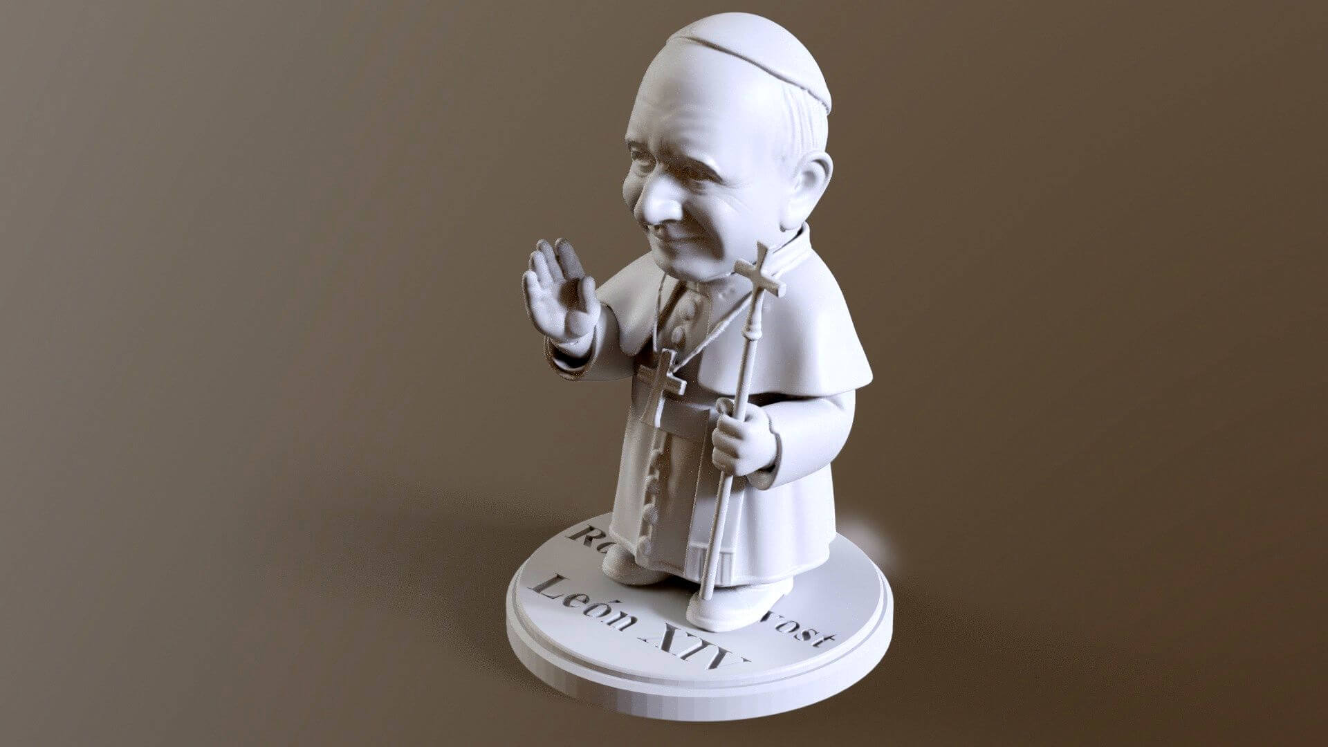Pope Leon XIV Robert Prevost STL Figure Printable - 3D Model by danyelon