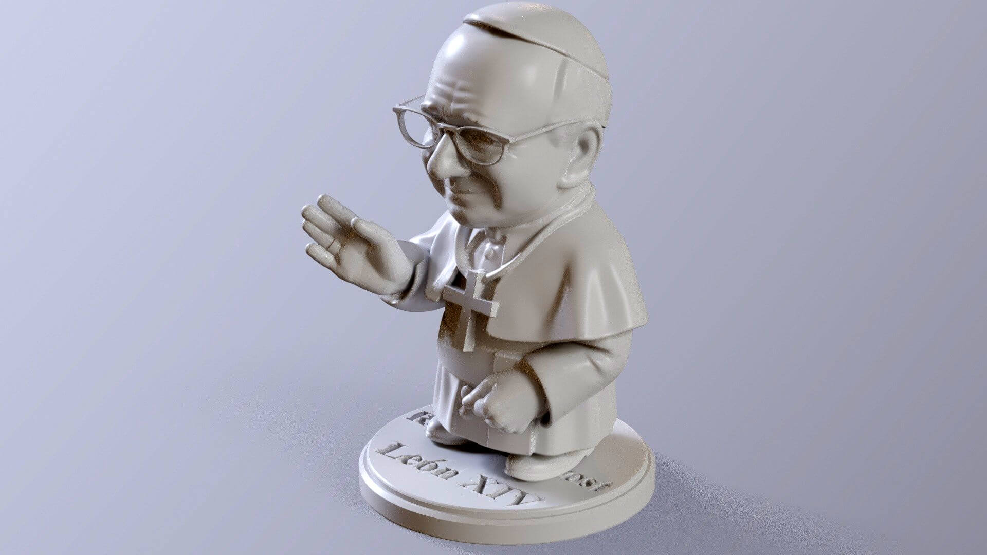 Pope Leon XIV Robert Prevost STL Figure Printable - 3D Model by danyelon