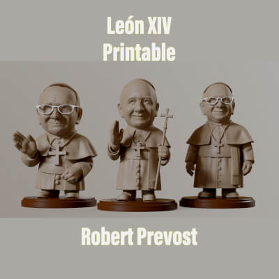Pope Leon XIV Robert Prevost STL Figure Printable - 3D Model by danyelon