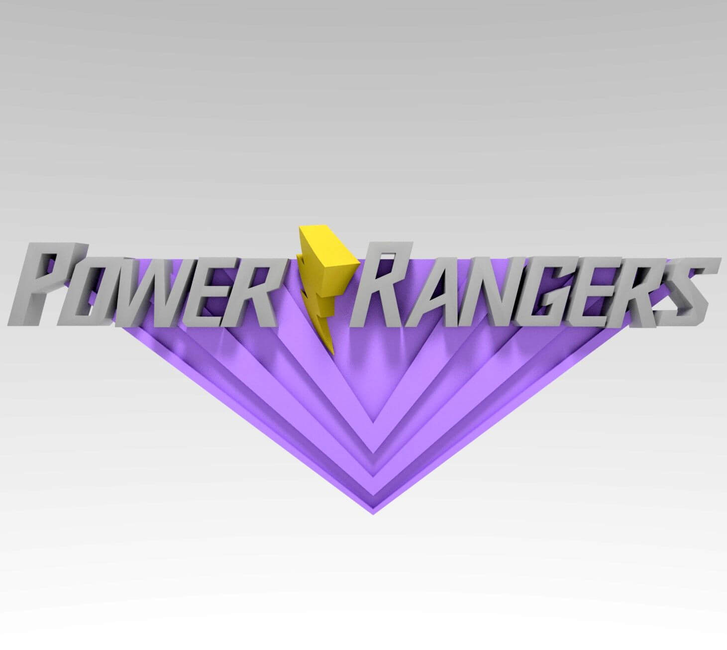 Power Rangers Logos Printable and Renderable - 3D Model by danyelon
