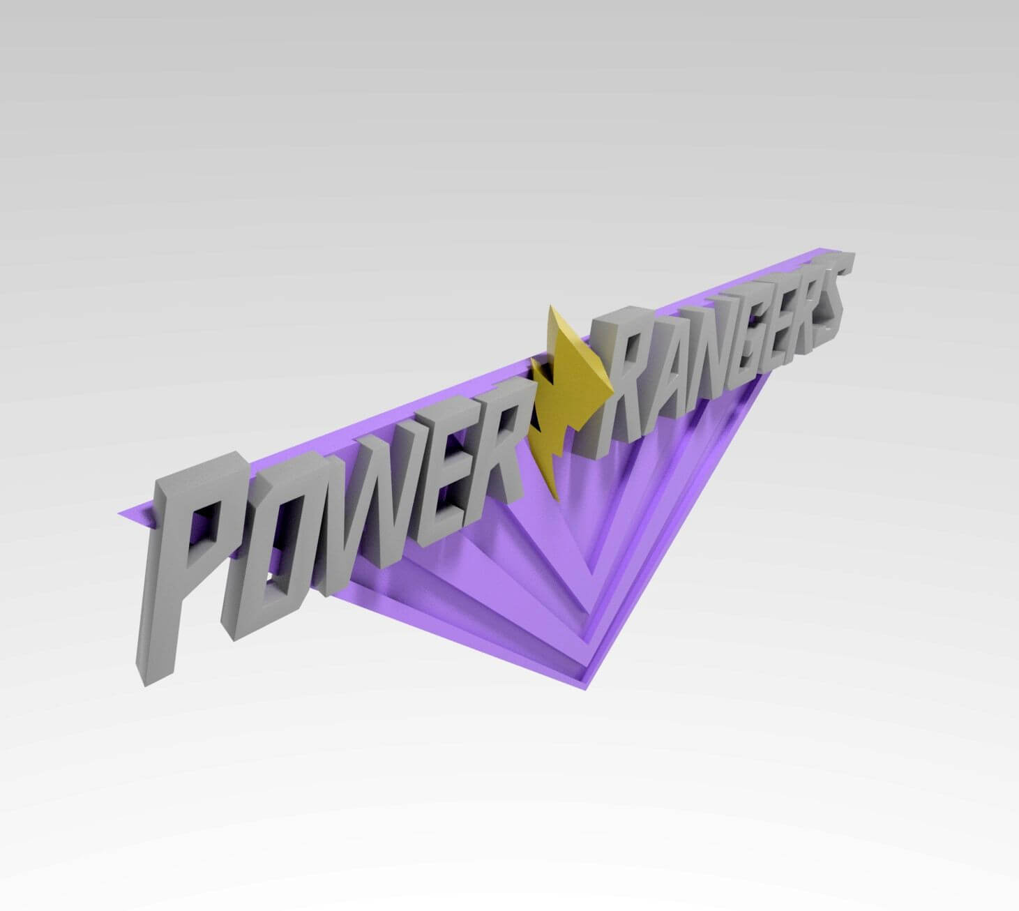 Power Rangers Logos Printable and Renderable - 3D Model by danyelon