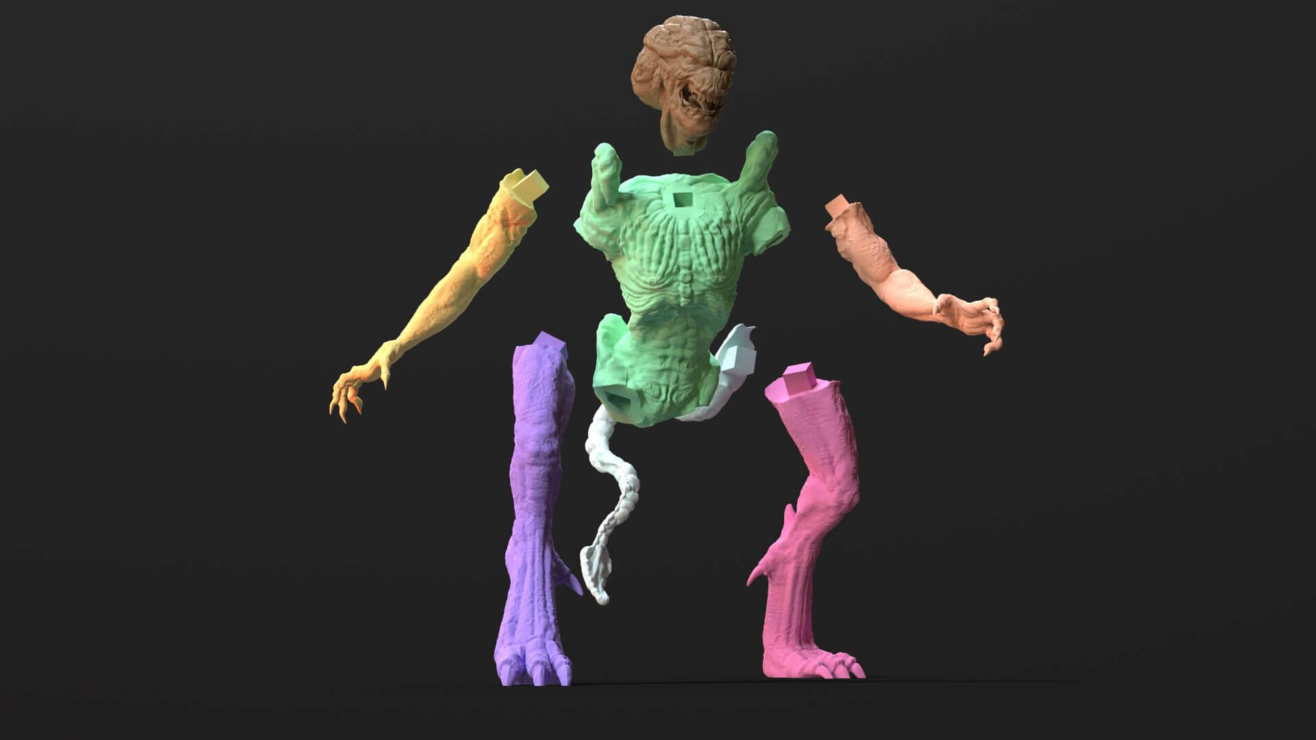 Pumpkinhead Printable - 3D Model by danyelon