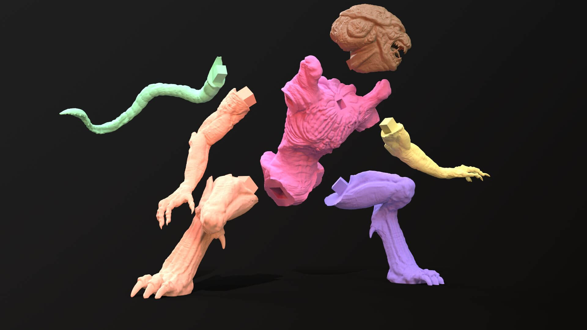 Pumpkinhead Printable - 3D Model by danyelon