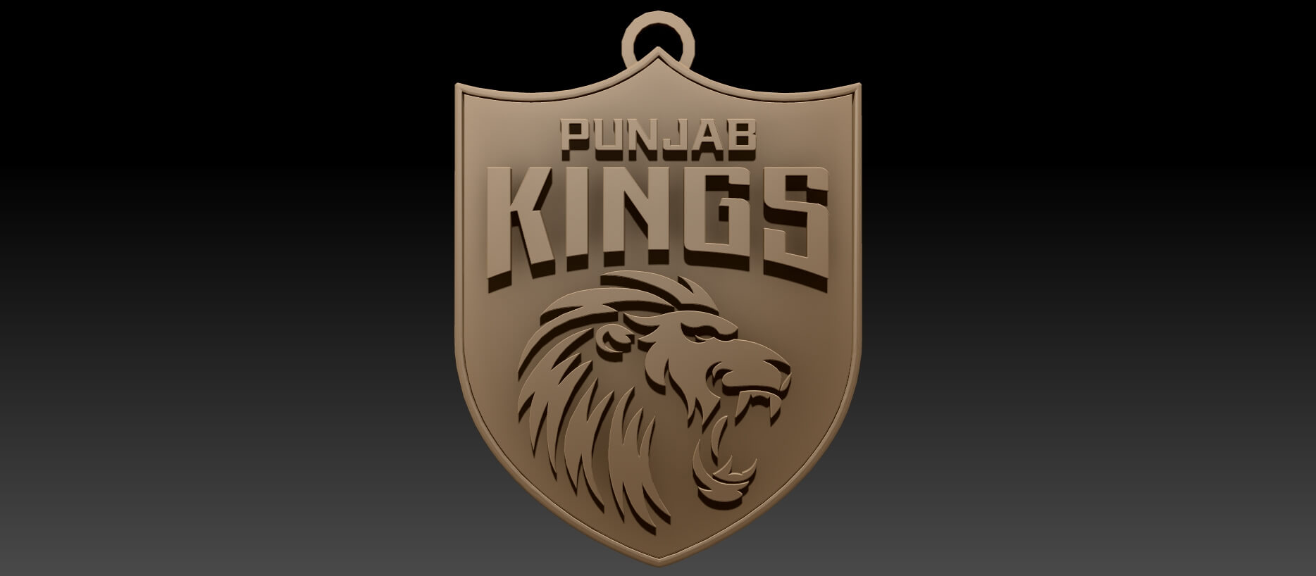 Punjab Kings Badge Printable and Renderable - 3D Model by danyelon