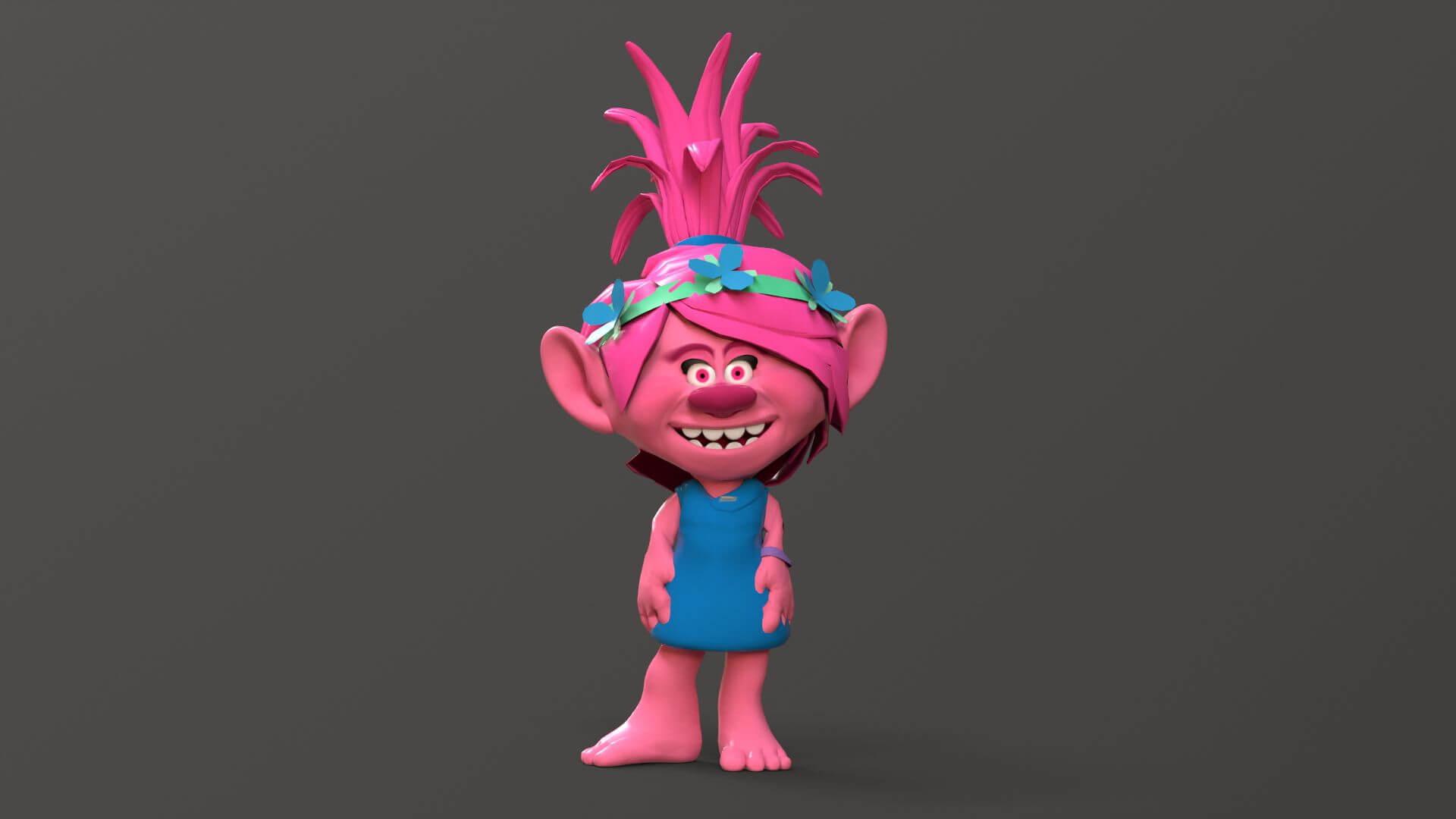 Queen Poppy PBR Animated - 3D Model by danyelon