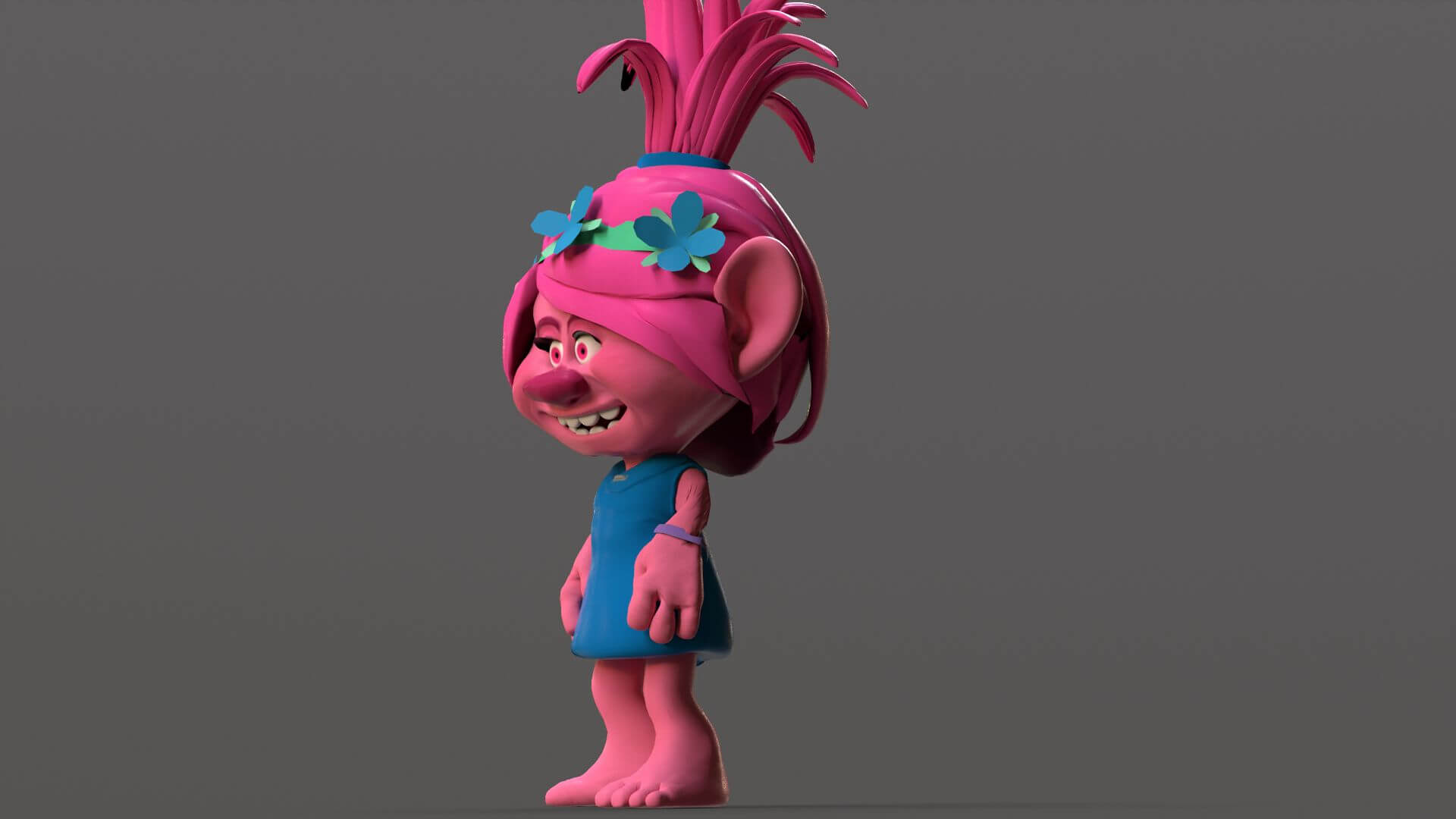Queen Poppy PBR Animated - 3D Model by danyelon