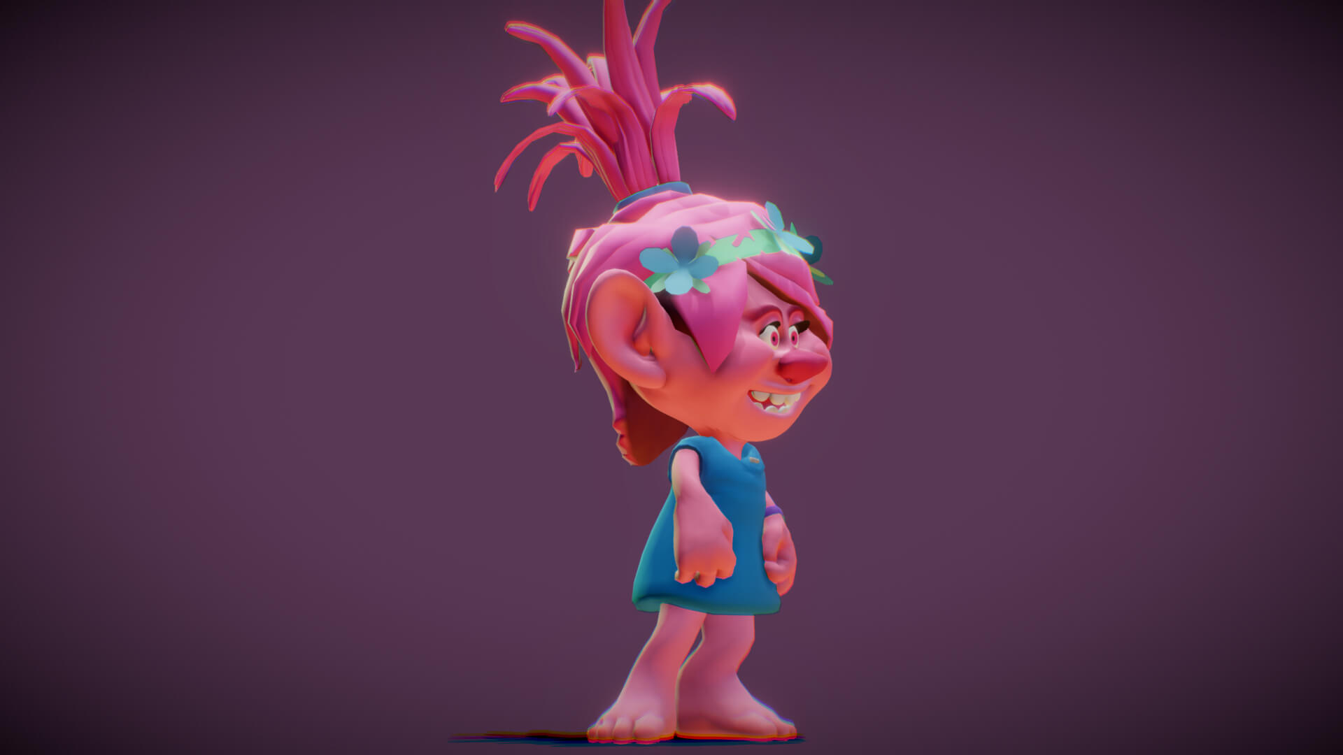 Queen Poppy PBR Animated - 3D Model by danyelon