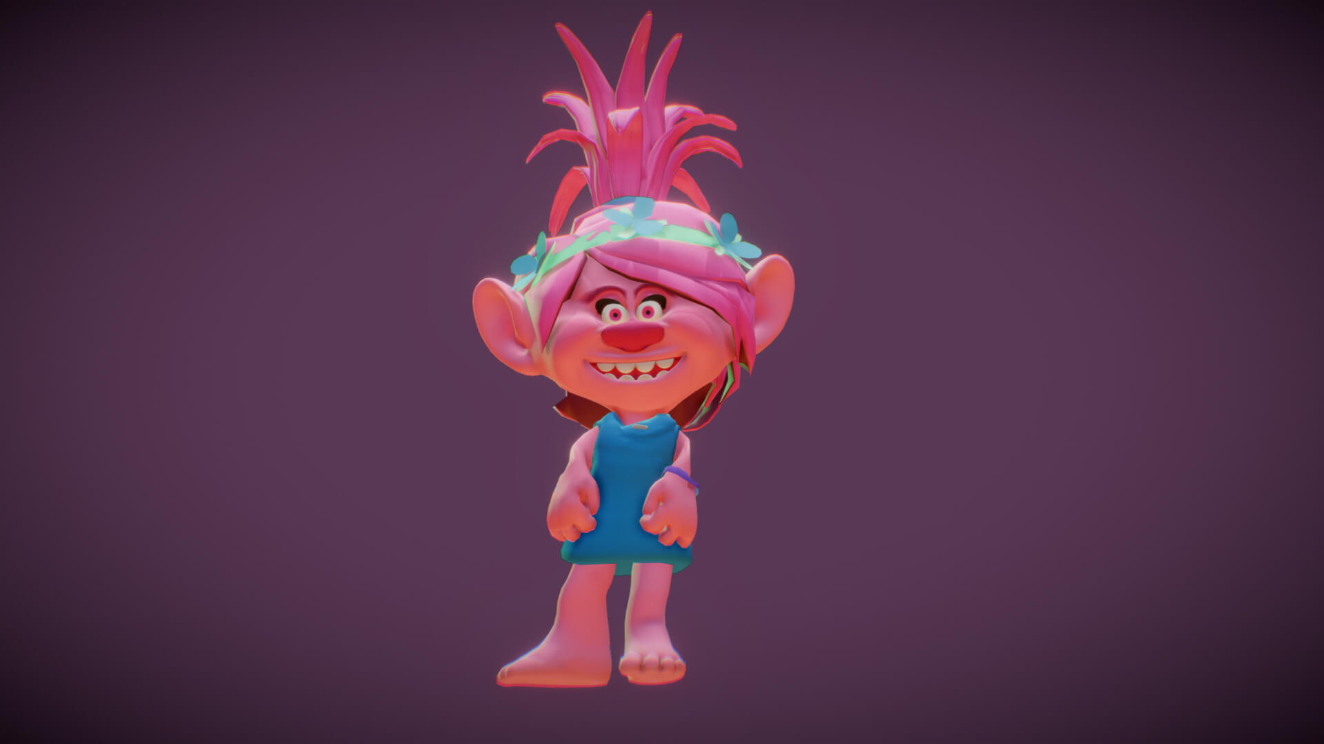 Queen Poppy PBR Animated - 3D Model by danyelon