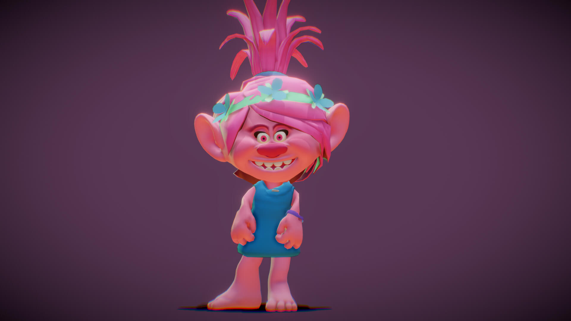 Queen Poppy PBR Animated - 3D Model by danyelon