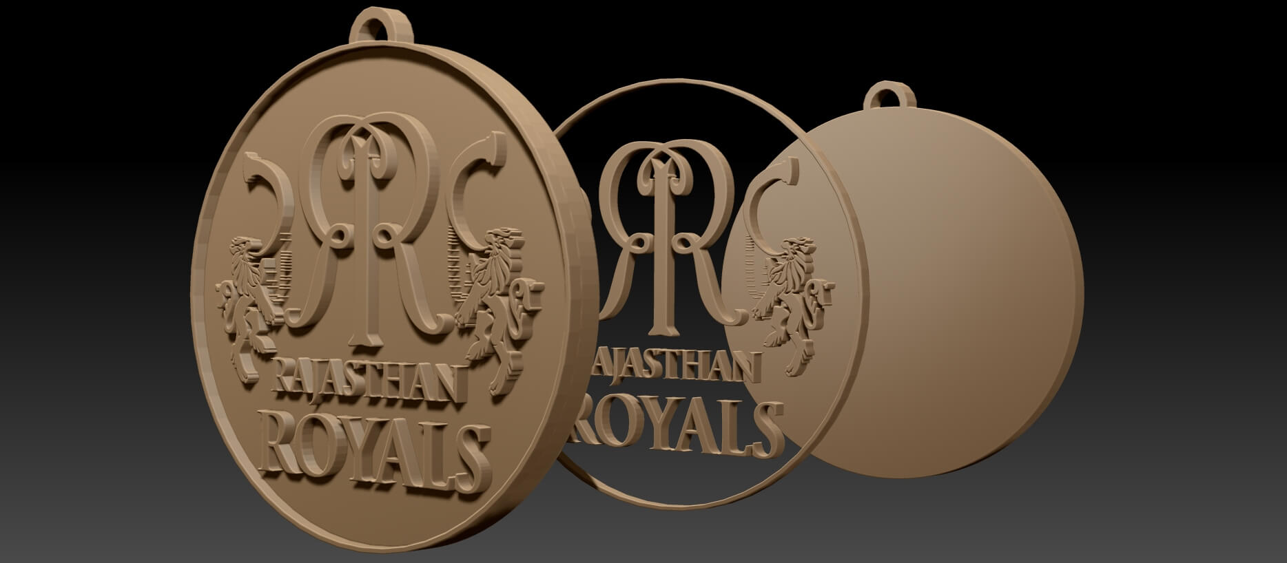Rajasthan Royals Badge Printable and Renderable - 3D Model by danyelon