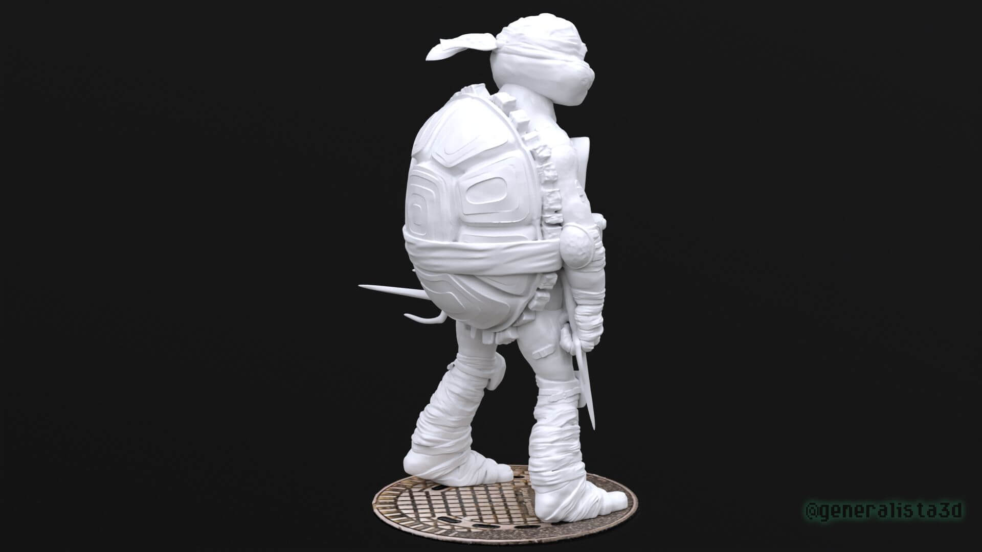 Raphael Fan Art From TMNT Mutant Mayhem Movie - 3D Model by danyelon