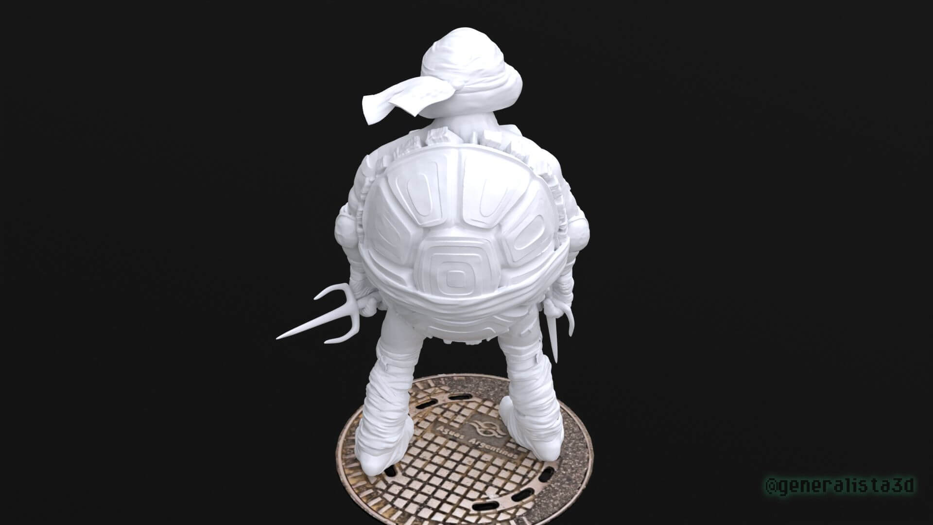 Raphael Fan Art From TMNT Mutant Mayhem Movie - 3D Model by danyelon