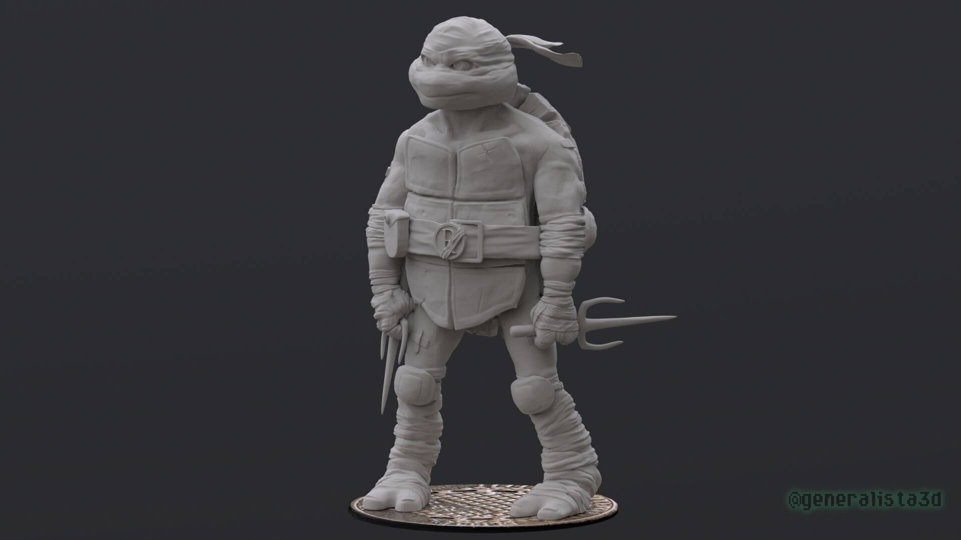 Raphael Fan Art From TMNT Mutant Mayhem Movie - 3D Model by danyelon