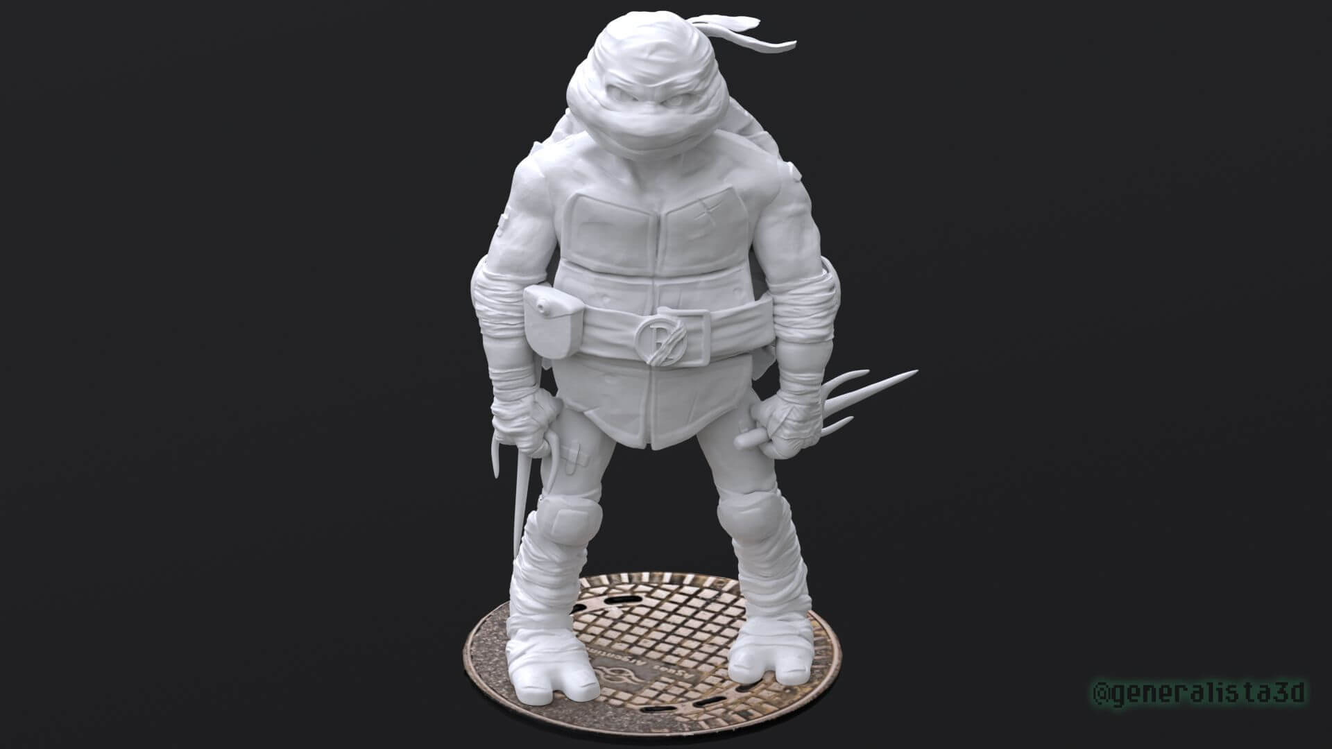 Raphael Fan Art From TMNT Mutant Mayhem Movie - 3D Model by danyelon