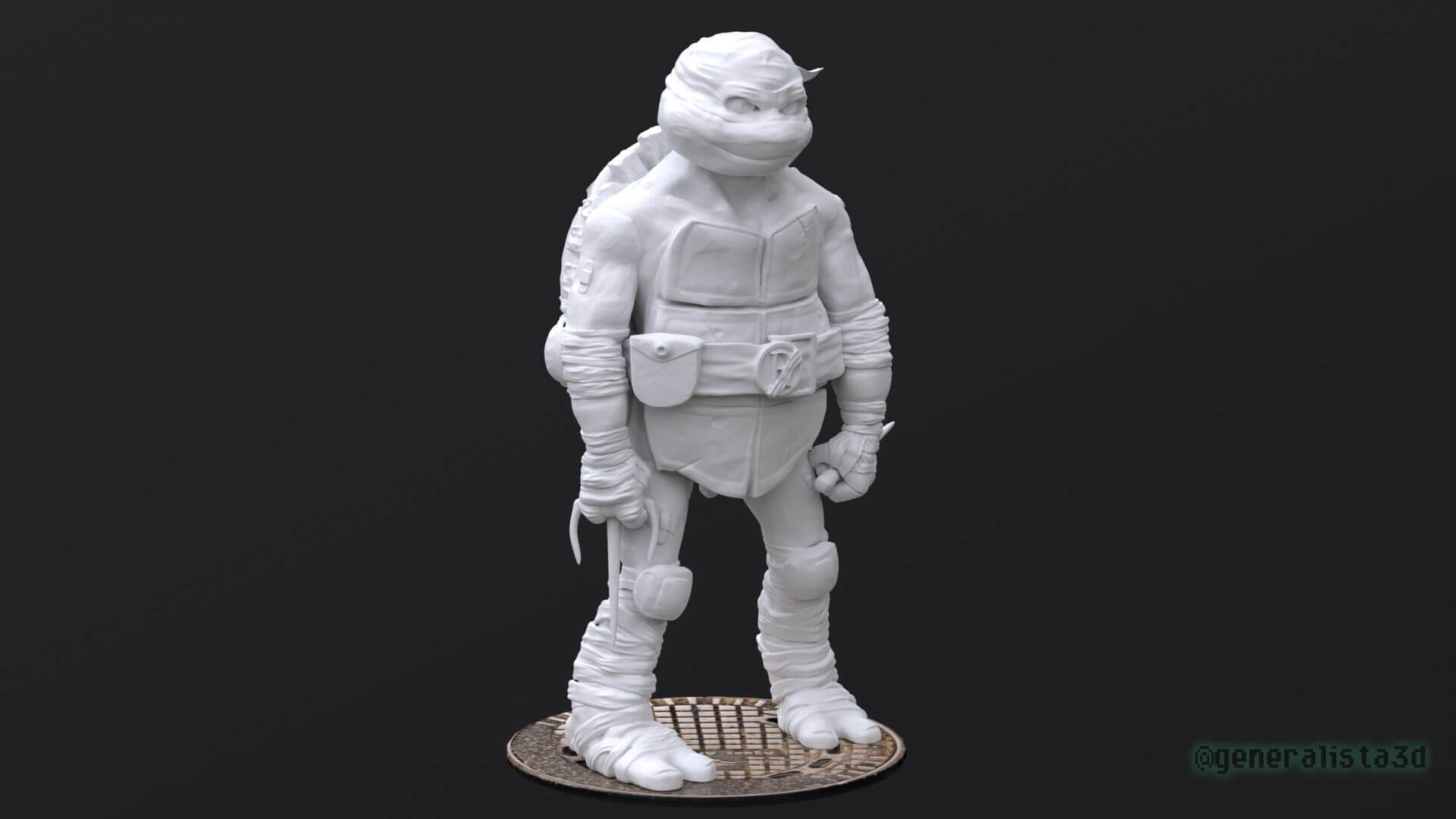 Raphael Fan Art From TMNT Mutant Mayhem Movie - 3D Model by danyelon