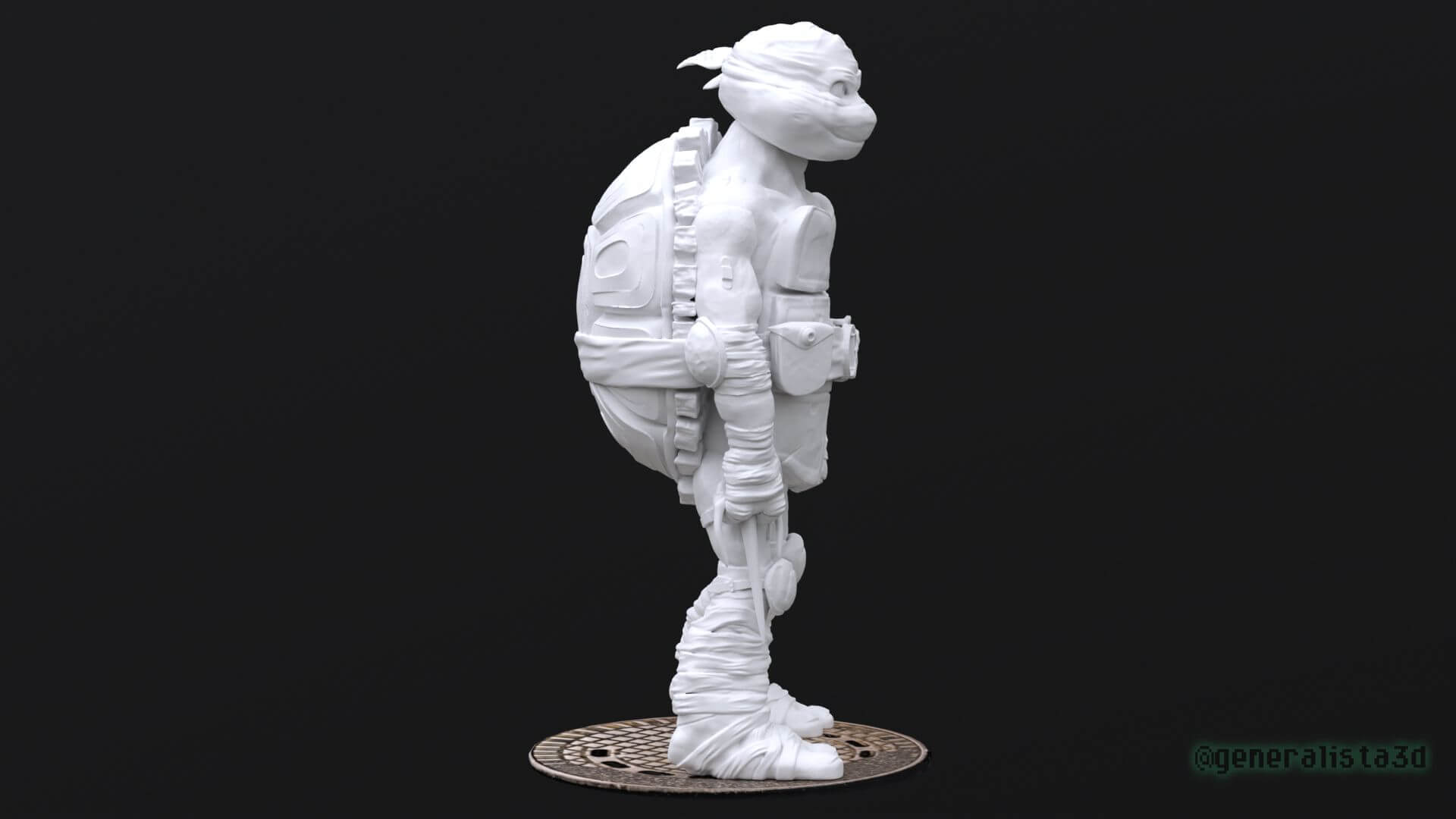 Raphael Fan Art From TMNT Mutant Mayhem Movie - 3D Print Model by danyelon