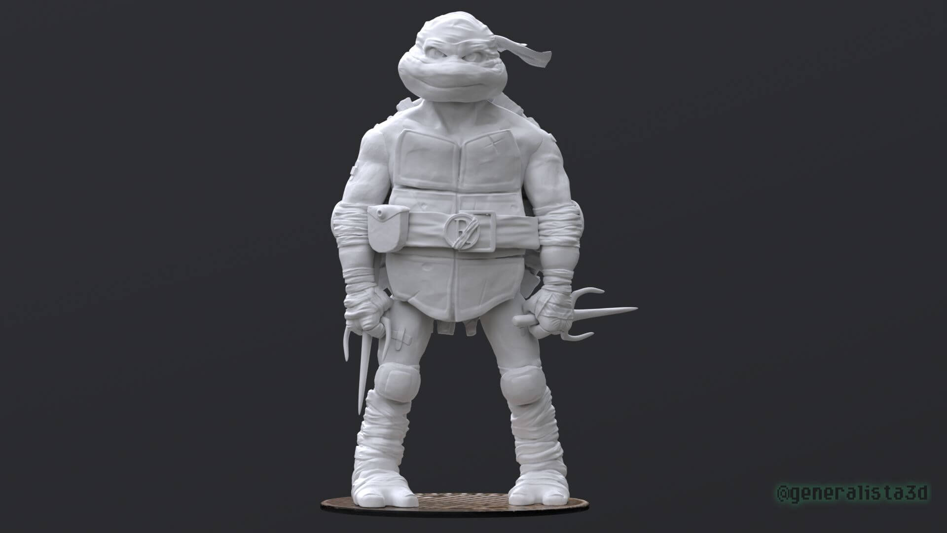 Raphael Fan Art From TMNT Mutant Mayhem Movie - 3D Model by danyelon