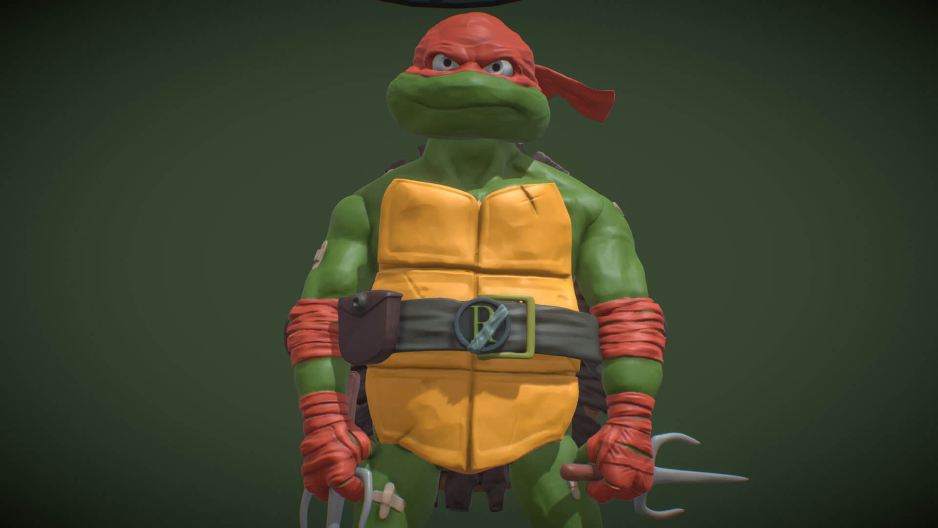 Raphael Fan Art From TMNT Mutant Mayhem Movie - 3D Print Model by danyelon