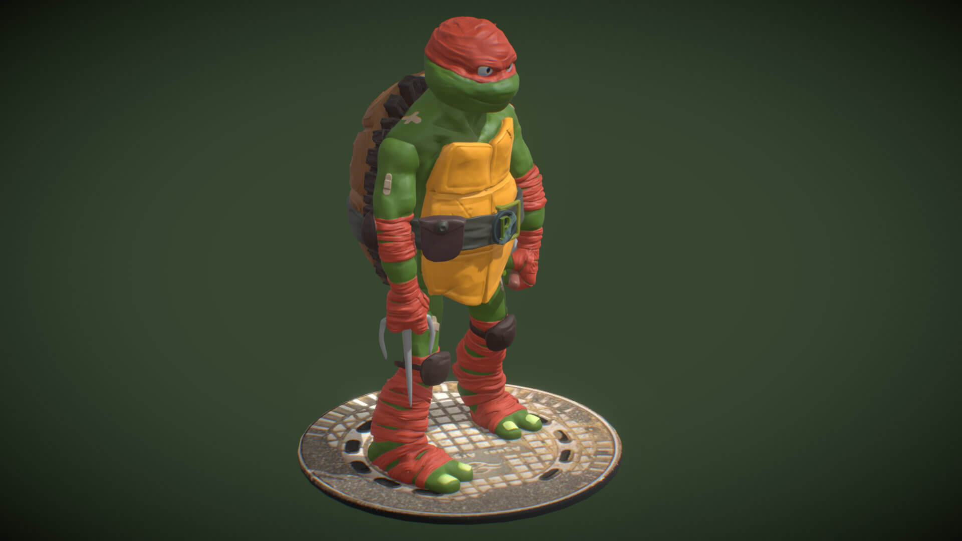 Raphael Fan Art From TMNT Mutant Mayhem Movie - 3D Model by danyelon