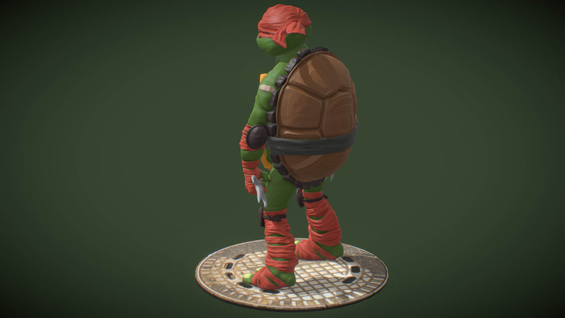 Raphael Fan Art From TMNT Mutant Mayhem Movie - 3D Model by danyelon