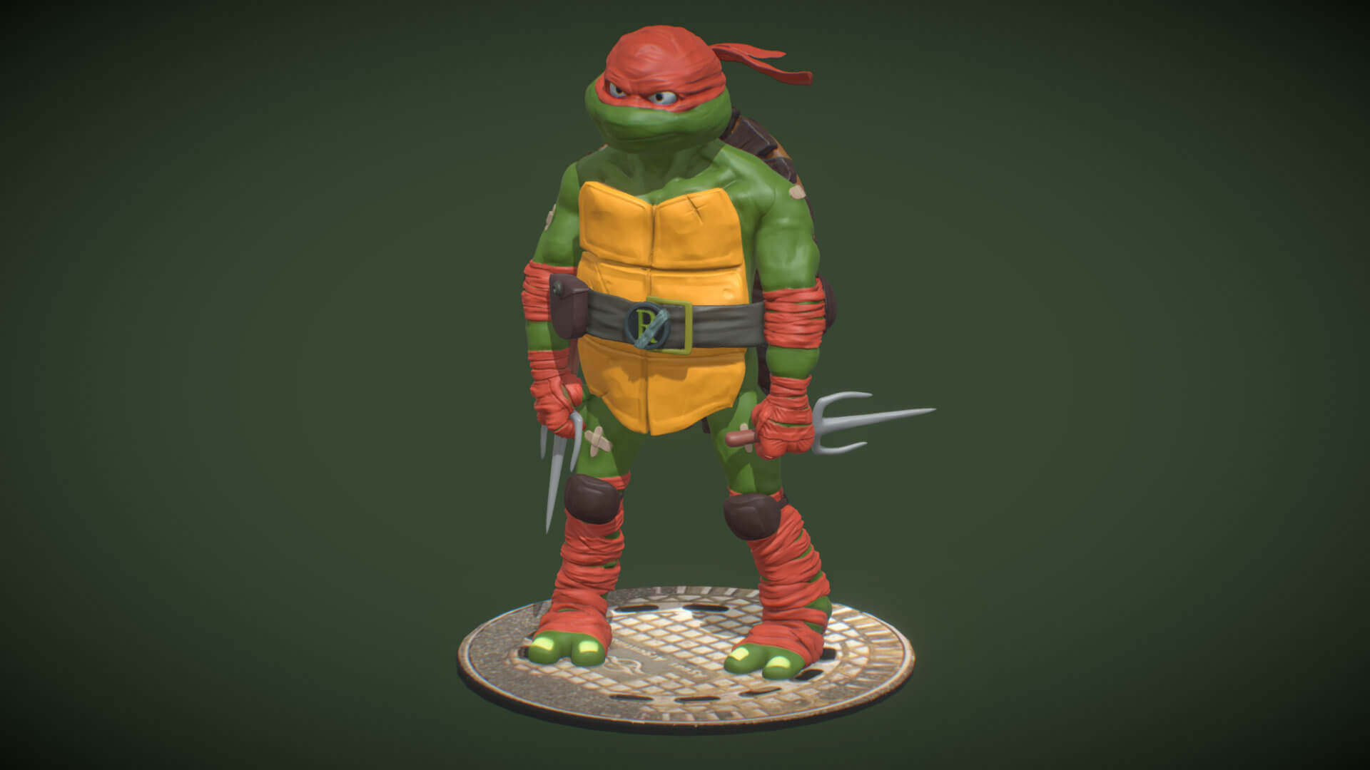 Raphael Fan Art From TMNT Mutant Mayhem Movie - 3D Model by danyelon