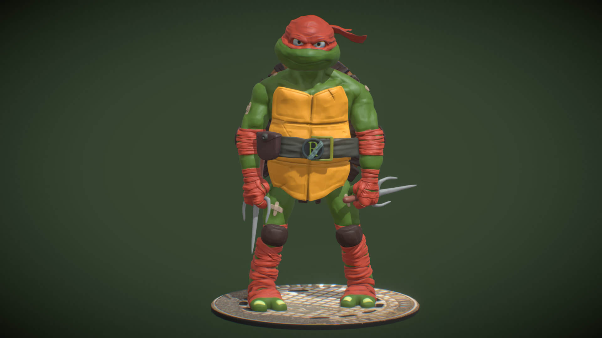 Raphael Fan Art From TMNT Mutant Mayhem Movie - 3D Model by danyelon