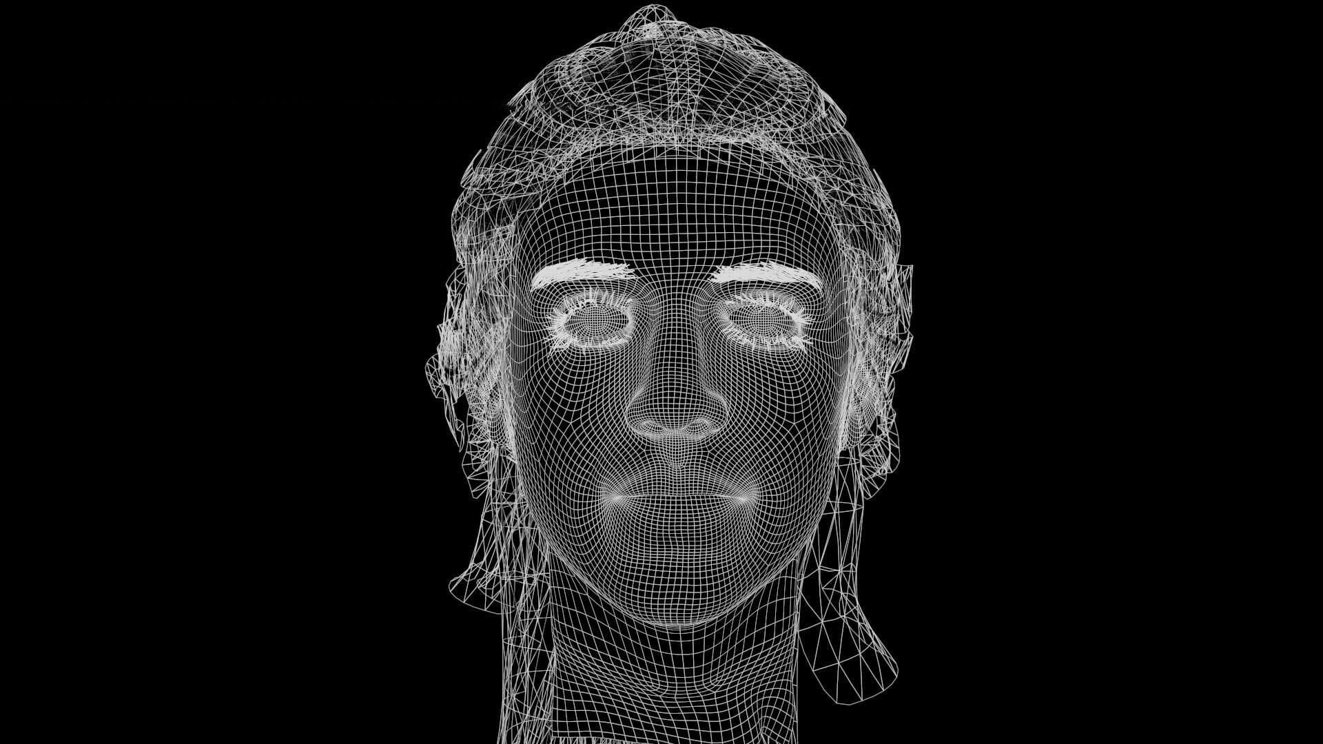 Realistic Female Head - 3D Model by danyelon