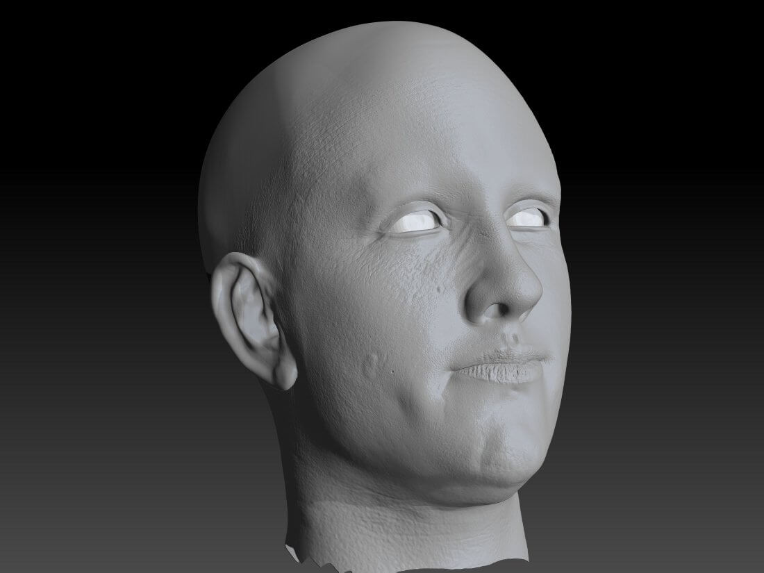 Realistic Male Head - 3D Model by danyelon