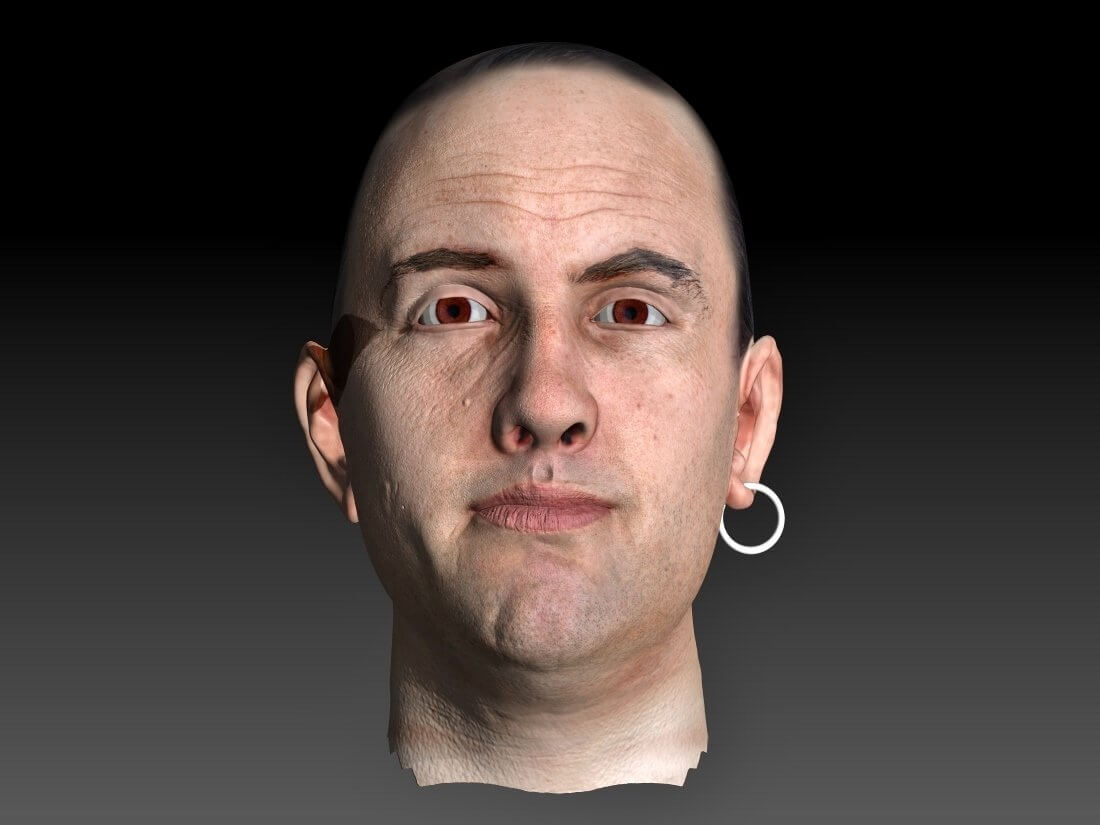 Realistic Male Head - 3D Model by danyelon