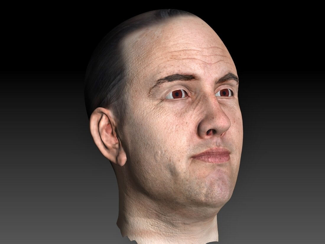 Realistic Male Head - 3D Model by danyelon